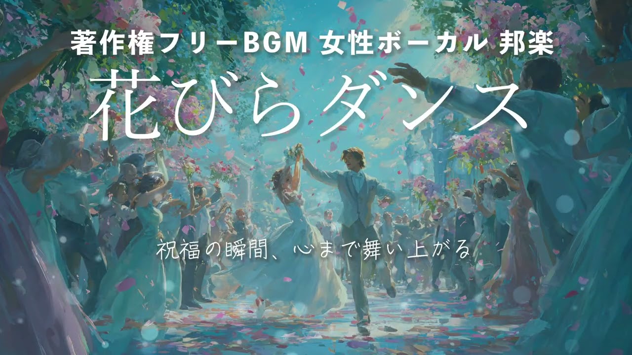「花びらダンス」祝福の瞬間、心まで舞い上がる | Free BGM Particle-Music